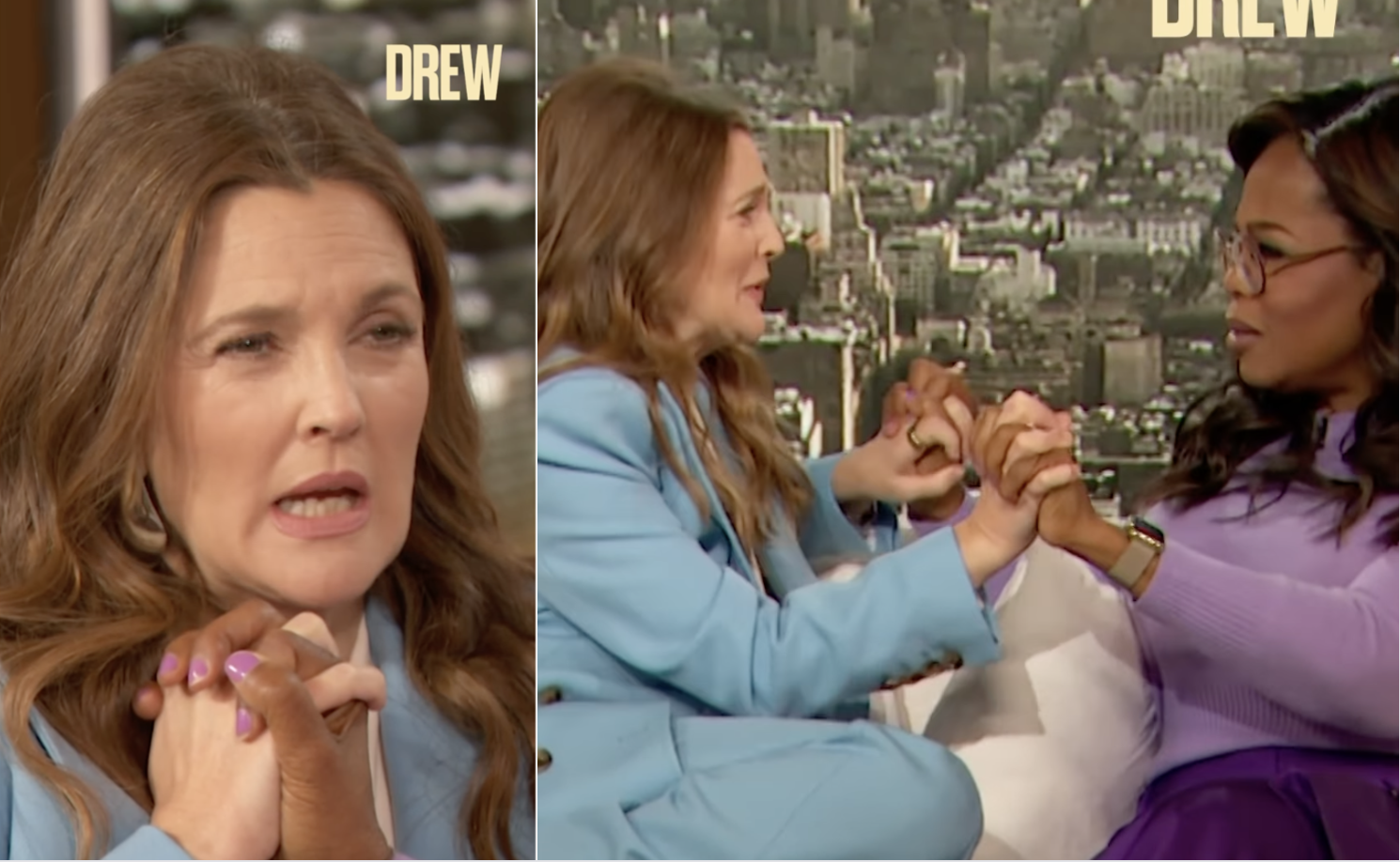 Drew Barrymore Slammed for Caressing Oprah Winfrey During Interview ... Drew Barrymore Slammed for Caressing Oprah Winfrey During Interview ...
